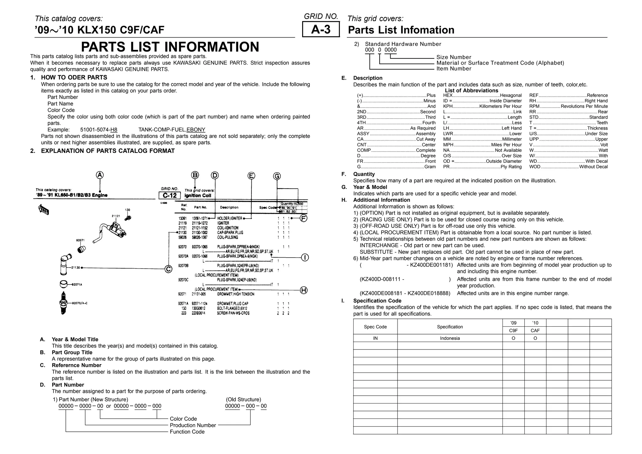 catalog klx150s tahun 2023 tipe s non upside down | PDF