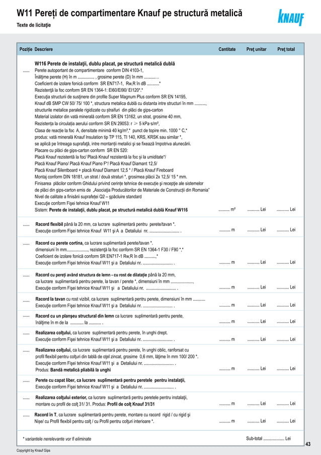 Catalog gips carton | PDF