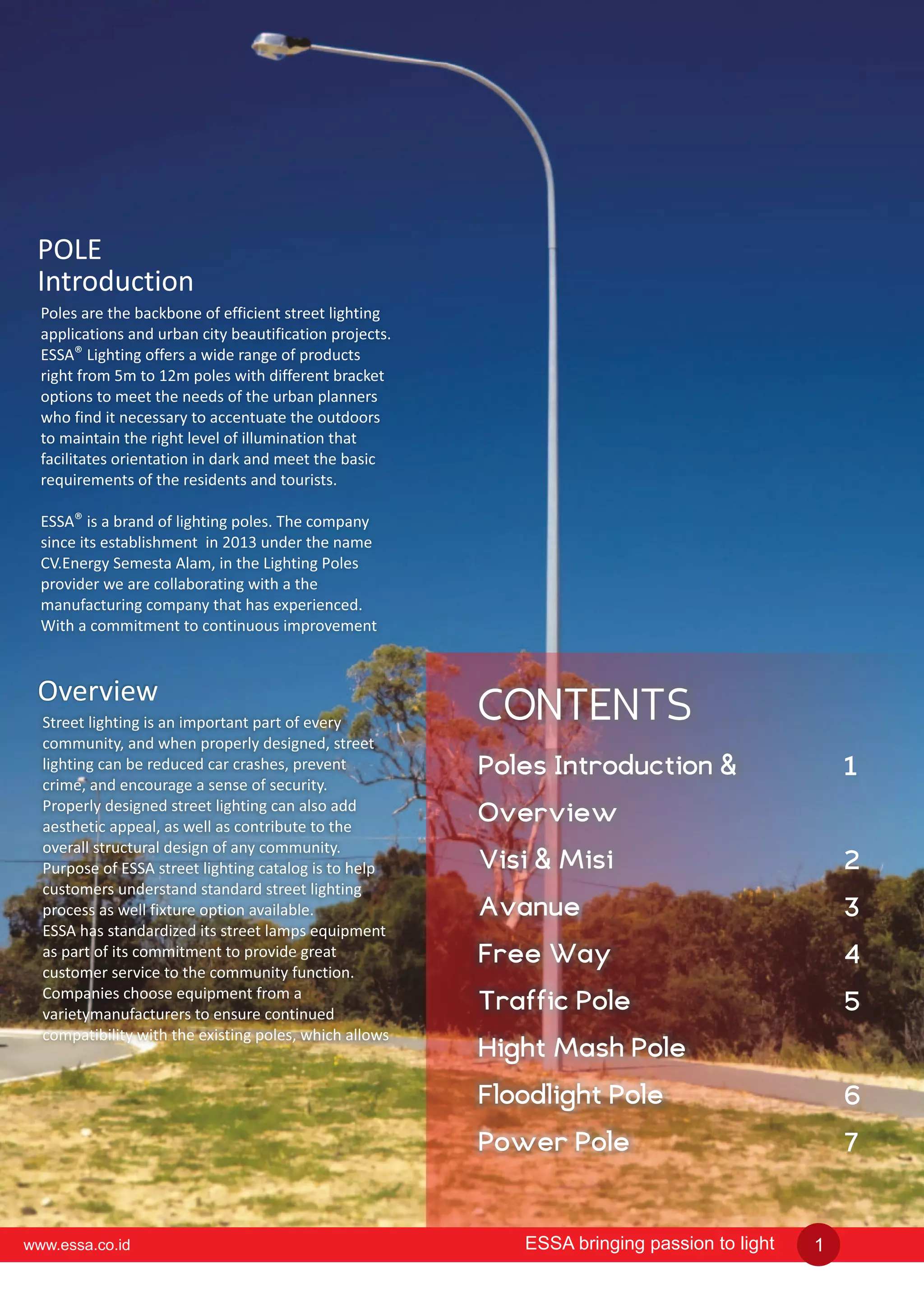 LIGHTING POLE - ESSA™ | PDF