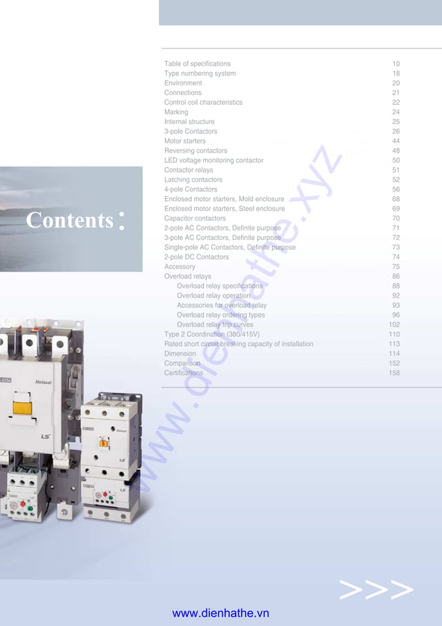 Catalog ls contactors and overload relays metasol mc | PDF