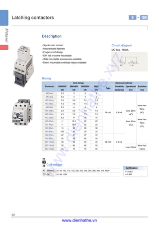 Catalog ls contactors and overload relays metasol mc | PDF