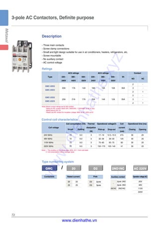 Catalog ls contactors and overload relays metasol mc | PDF