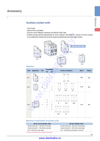 Catalog ls contactors and overload relays metasol mc | PDF