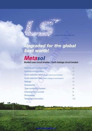 Catalog ls metasol mccb_e_1103 | PDF