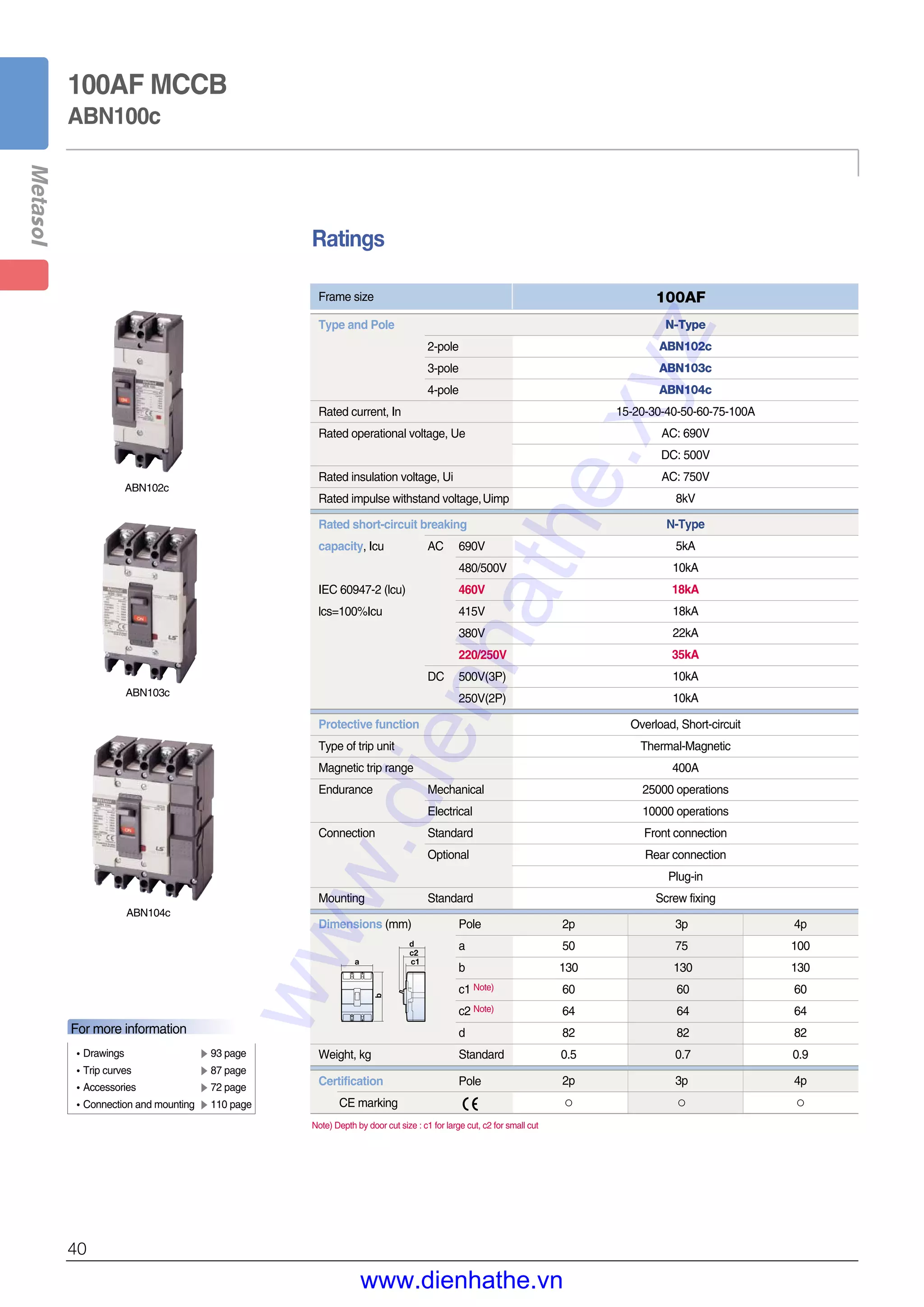 Catalog ls metasol mccb_metasol | PDF