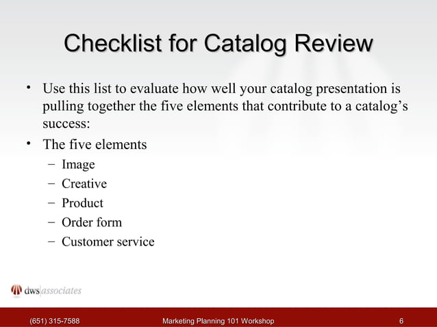 Catalog Marketing 101 (4 of 8) | PPT