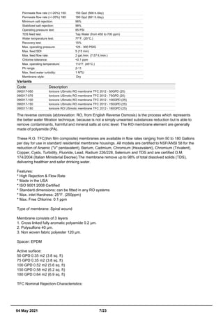 Membranes Catalog | PDF