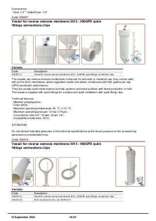 Membranes Catalog | PDF