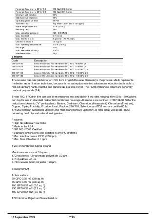 Membranes Catalog | PDF | Fish and Aquariums | Pets