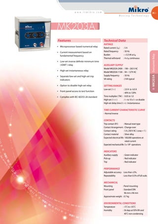 Catalog mikro mikro mk203a-dienhathe.vn