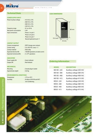 Catalog mikro mikro mx100 | PDF