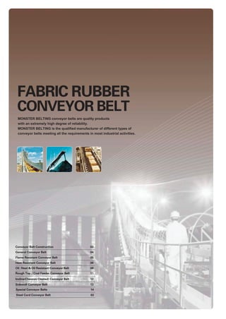 Conveyor Belt Catalog -Monster Belting Industry Co.,ltd | PDF
