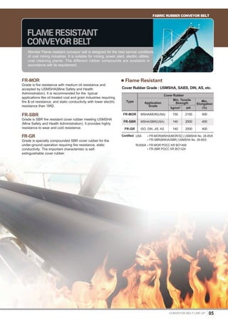 Conveyor Belt Catalog -Monster Belting Industry Co.,ltd | PDF