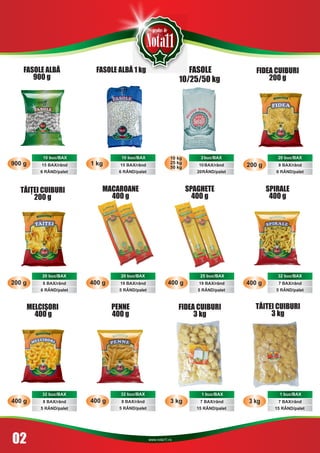 Catalog produse - Nota 11 - Produse alimentare | PDF