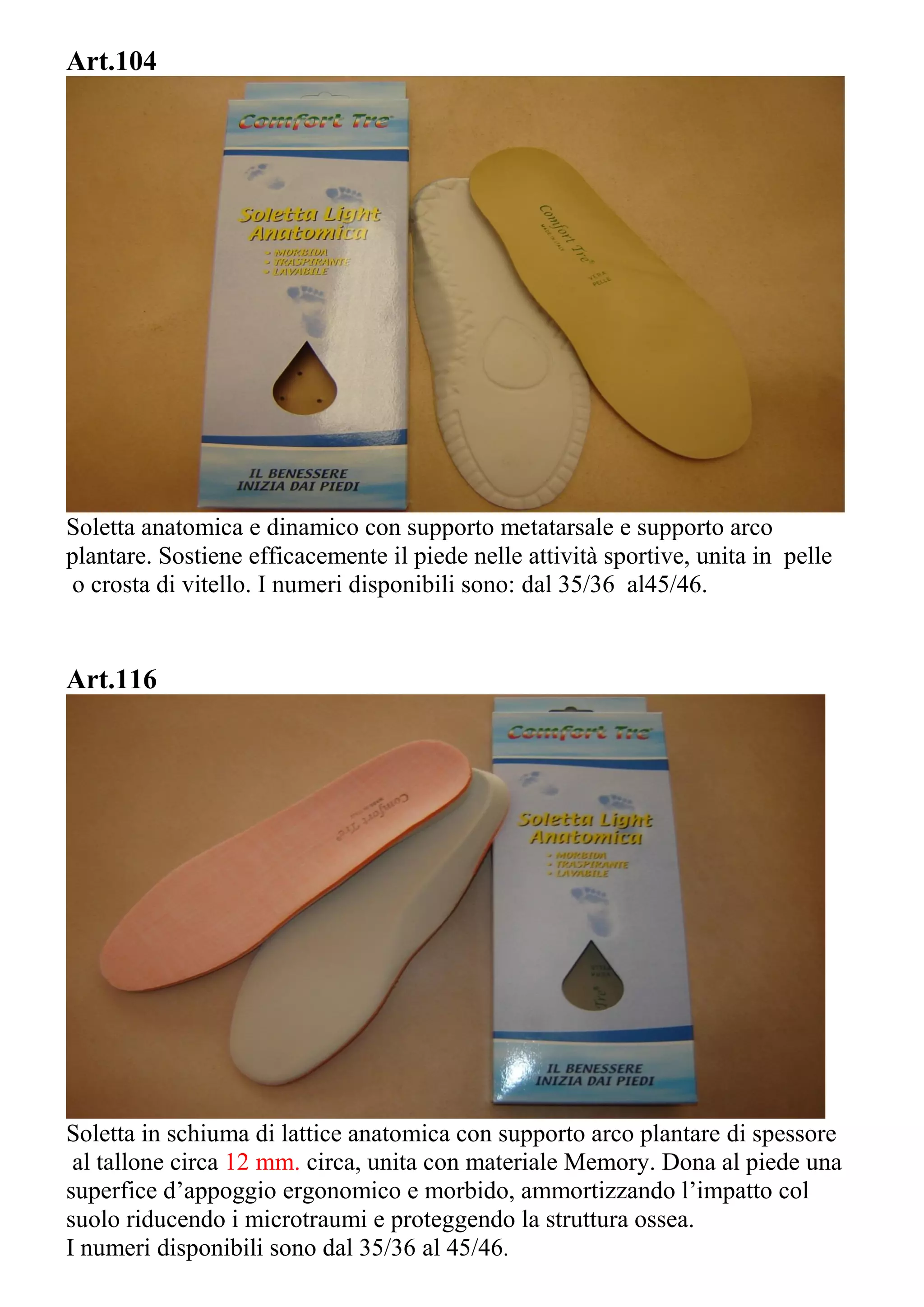 Catalogo solette in lattice e memory - Comfort Tre | PDF
