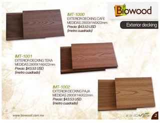Catalogo BIOWOOD | PPT