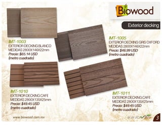 Catalogo BIOWOOD | PPT