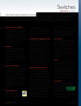 Catalogo Allied Telesis | PDF