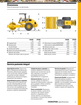 Catalogo rodillo-compactador-cs533e-cp533e-caterpillar | PDF