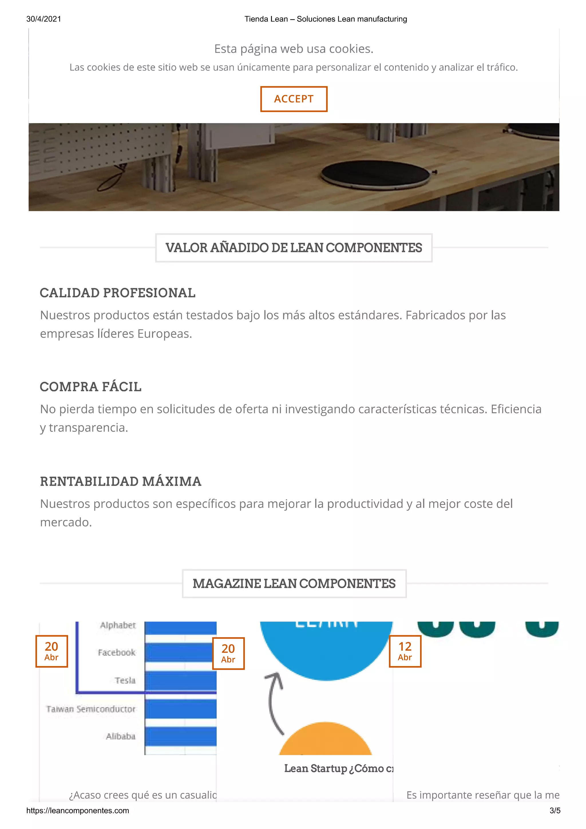 Catalogo tienda-lean-componentes | PDF