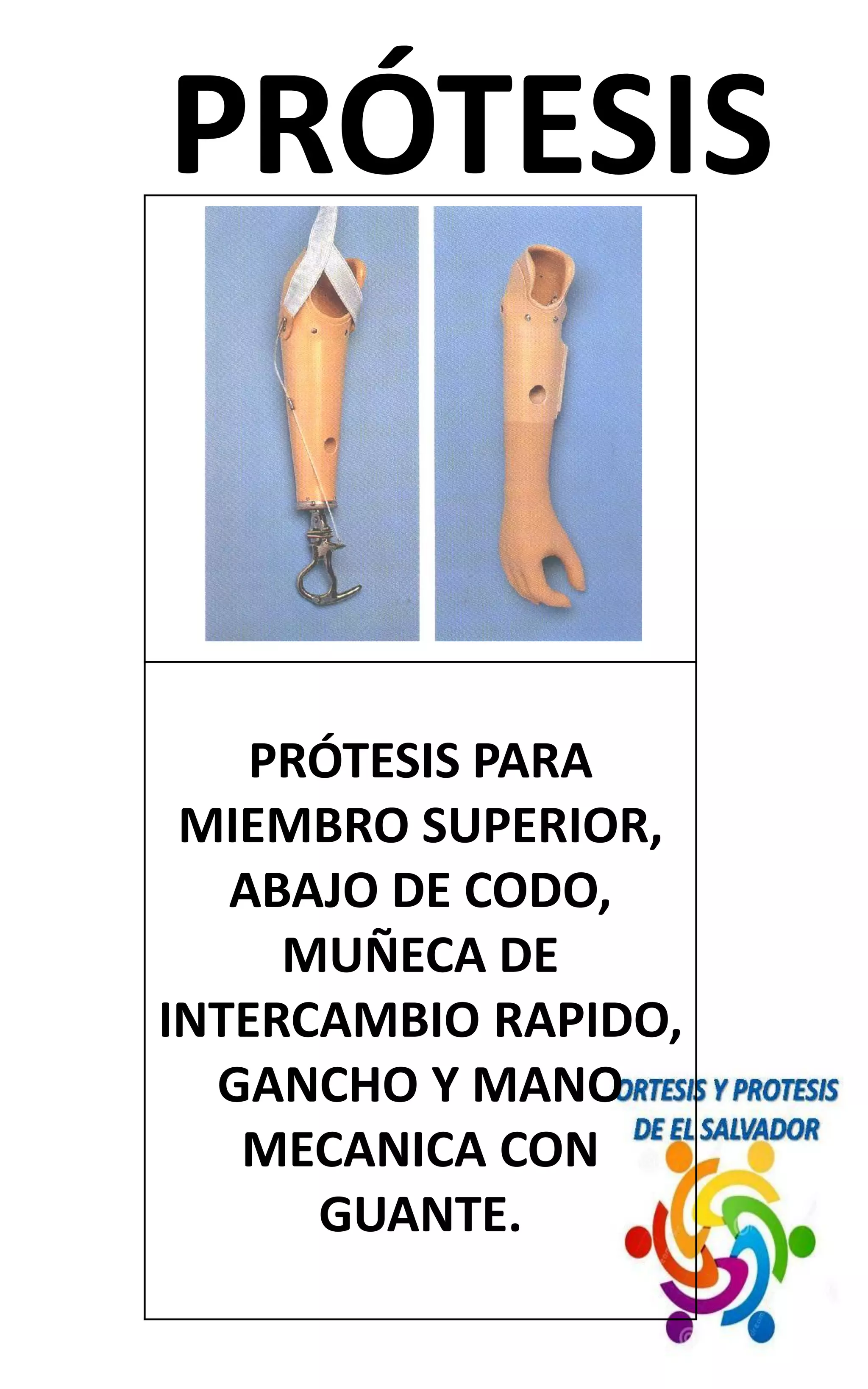Catalogo de productos de Ortesis y Prótesis | PDF