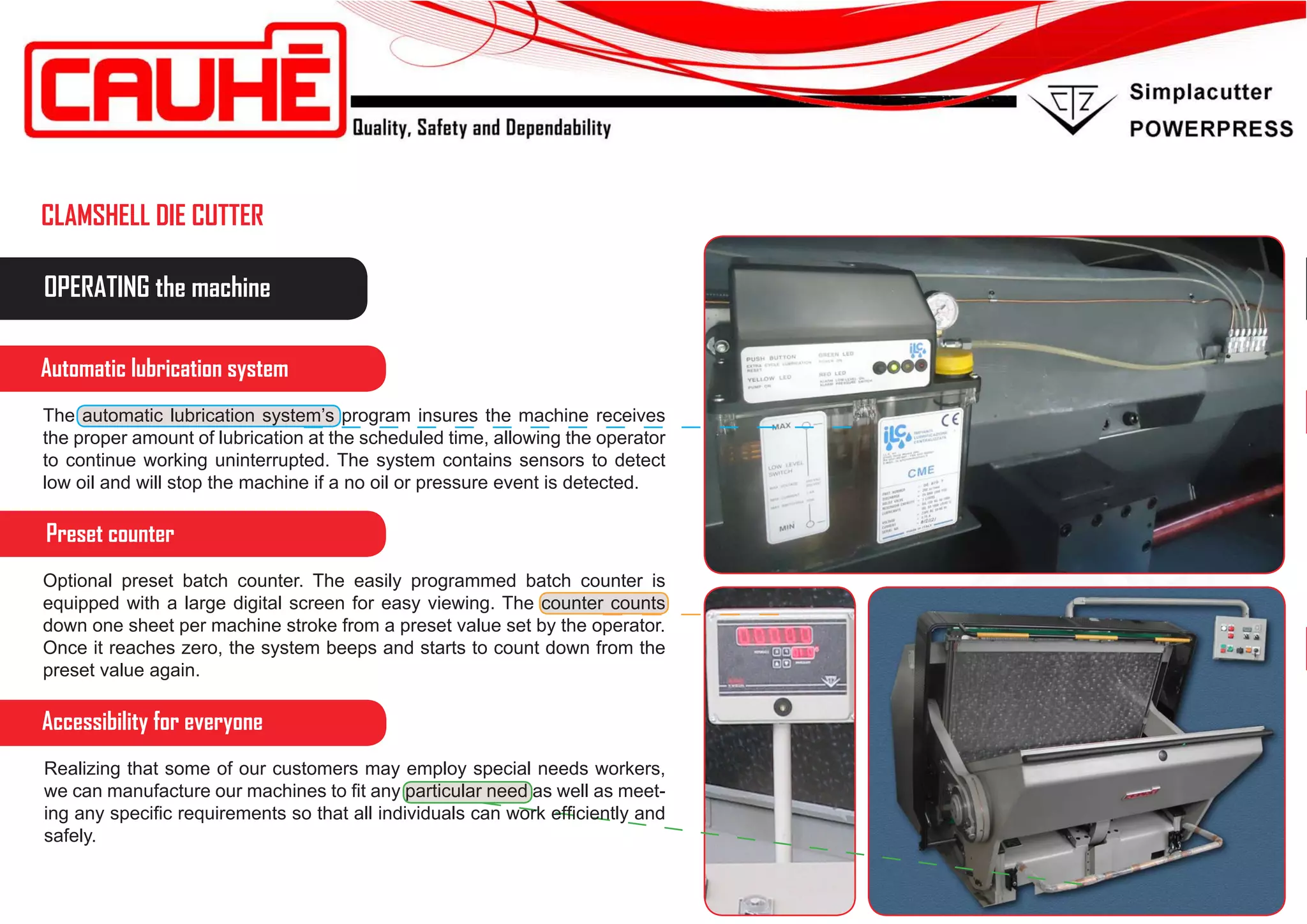 Cauhé Clamshell die cutters and Puzzle die cutters | PPT