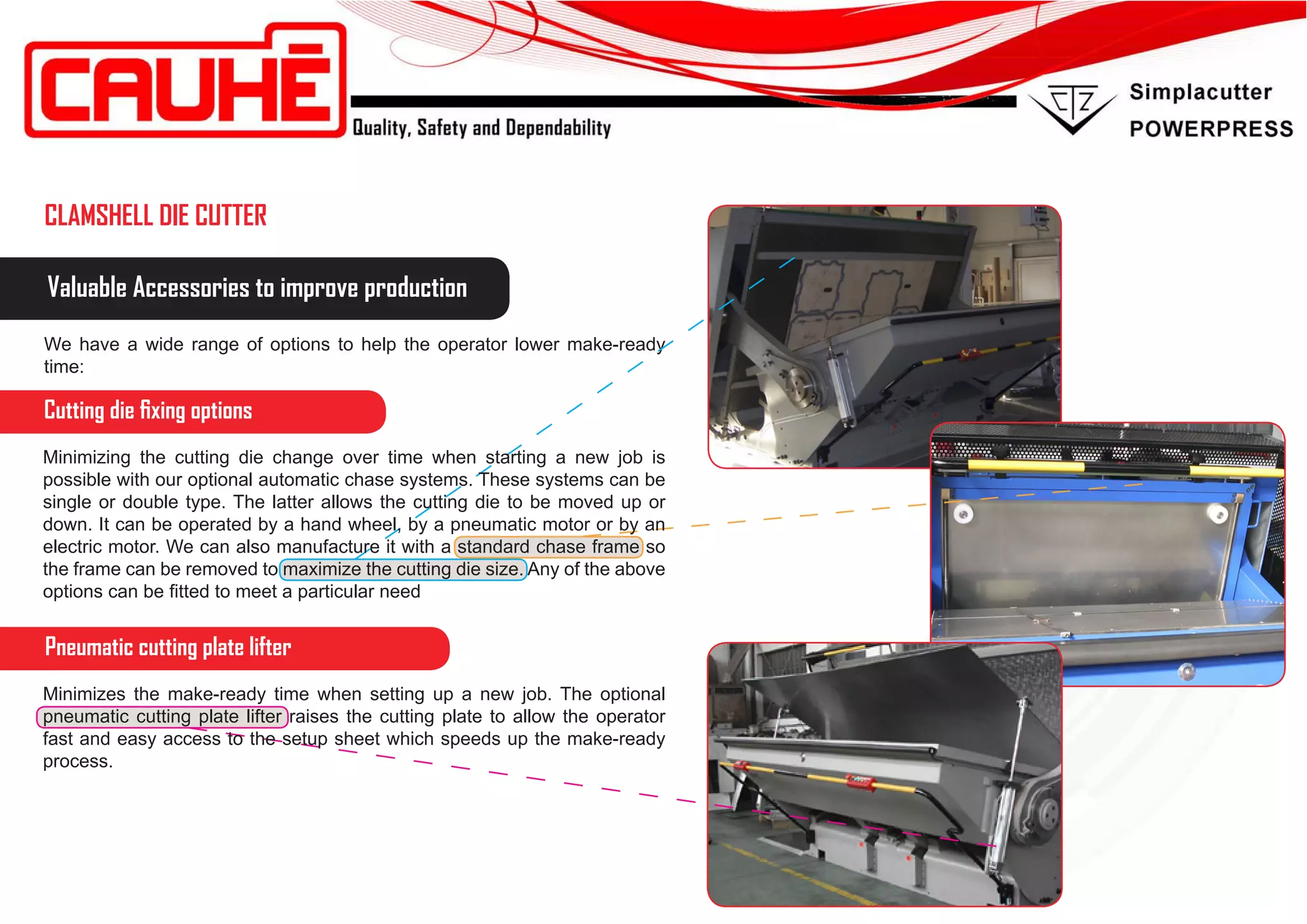 Cauhé Clamshell die cutters and Puzzle die cutters | PPT