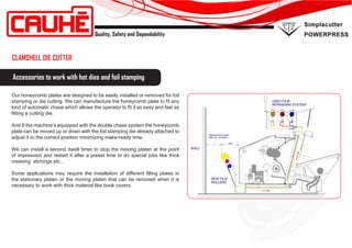 Cauhé Clamshell die cutters and Puzzle die cutters | PDF