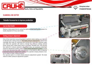 Cauhé Clamshell die cutters and Puzzle die cutters | PDF