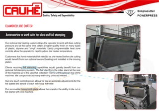 Cauhé Clamshell die cutters and Puzzle die cutters | PDF