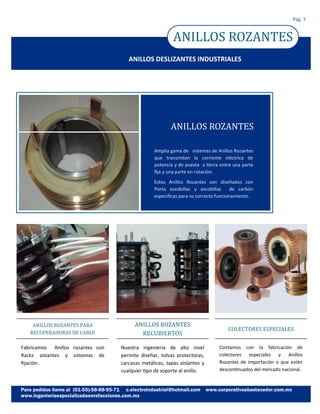 Anillos Rozantes Pdf Manufacturing Industry Industries