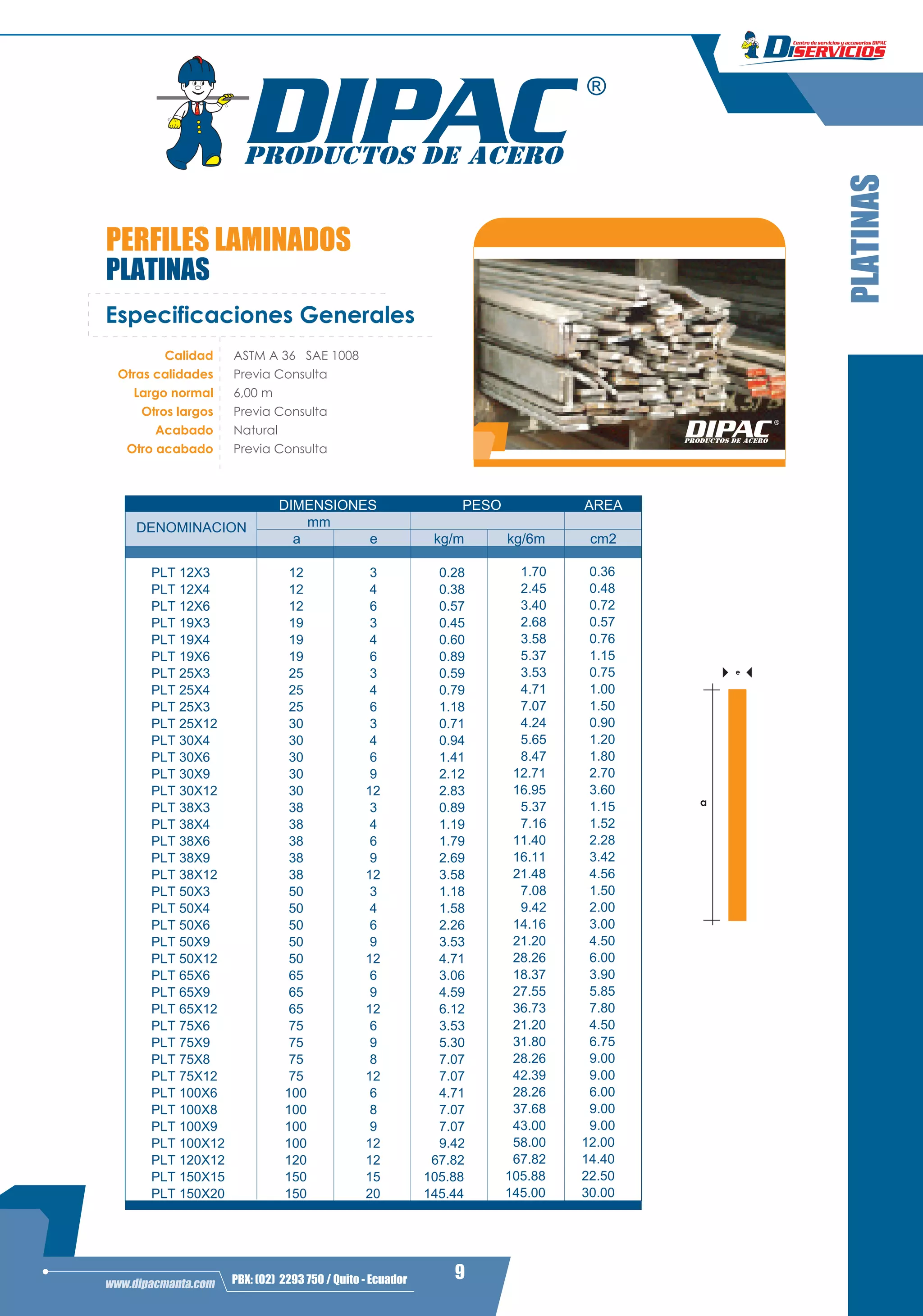 Catalogo acero dipac | PDF