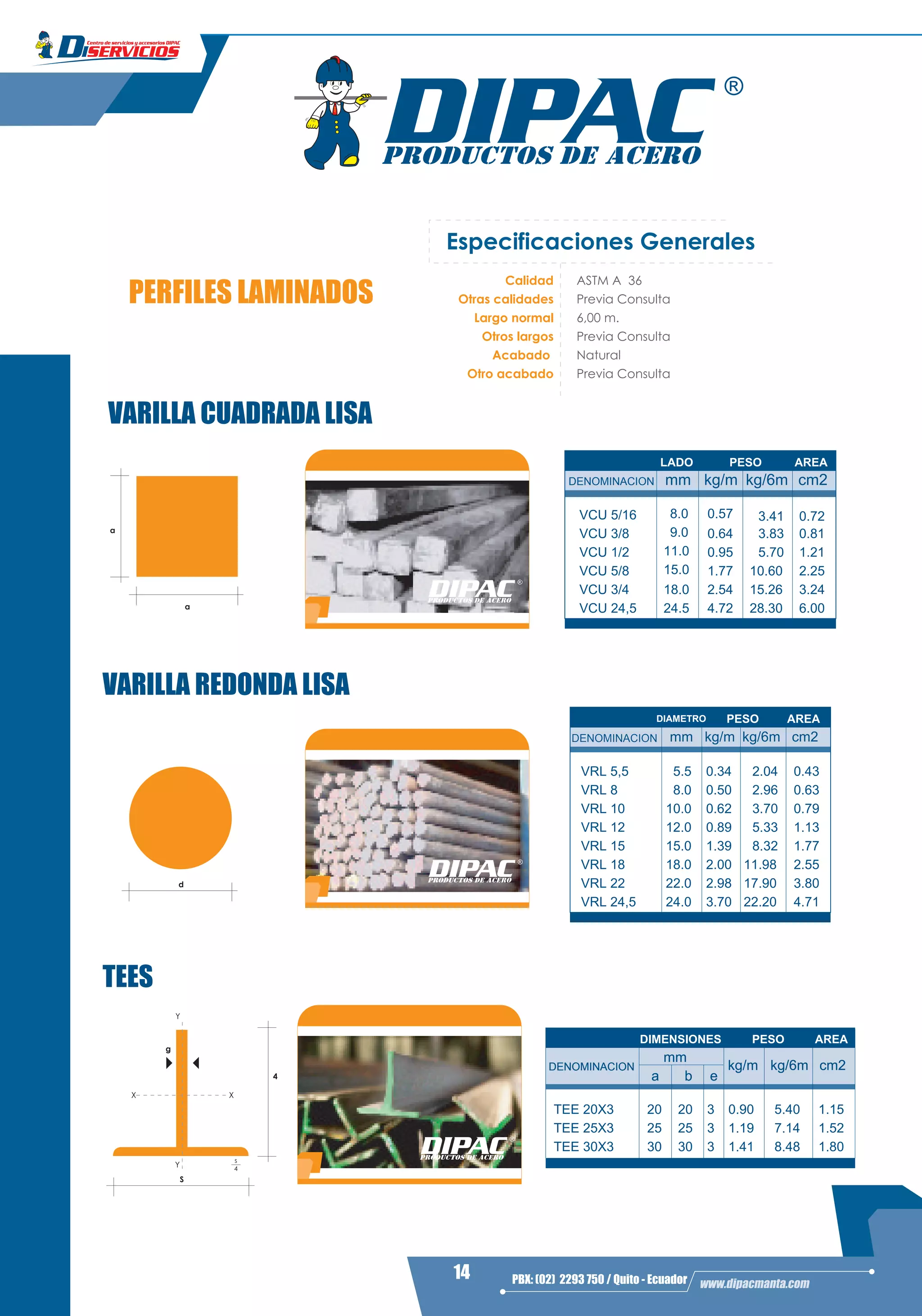 Catalogo acero dipac | PDF