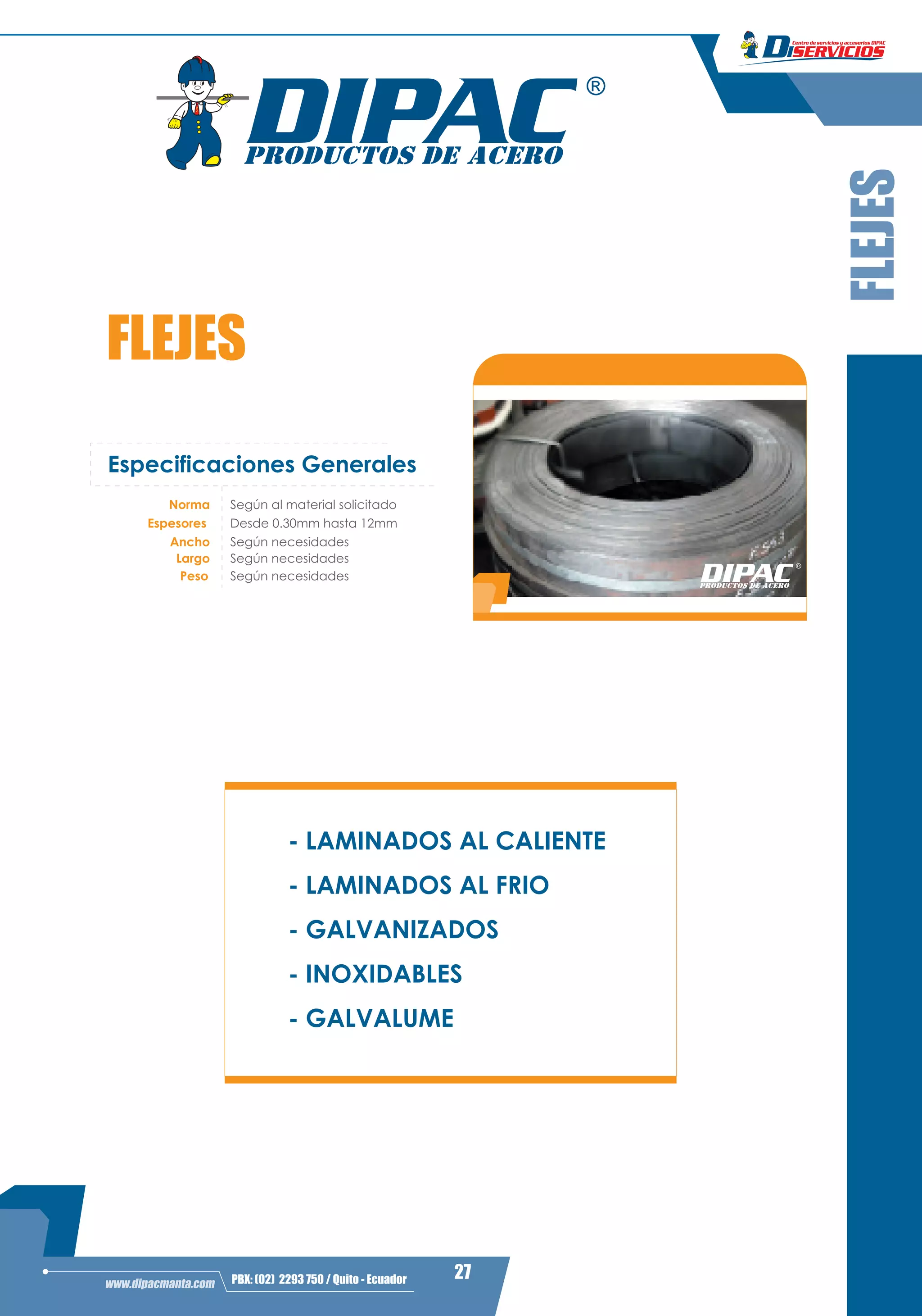 Catalogo acero dipac | PDF