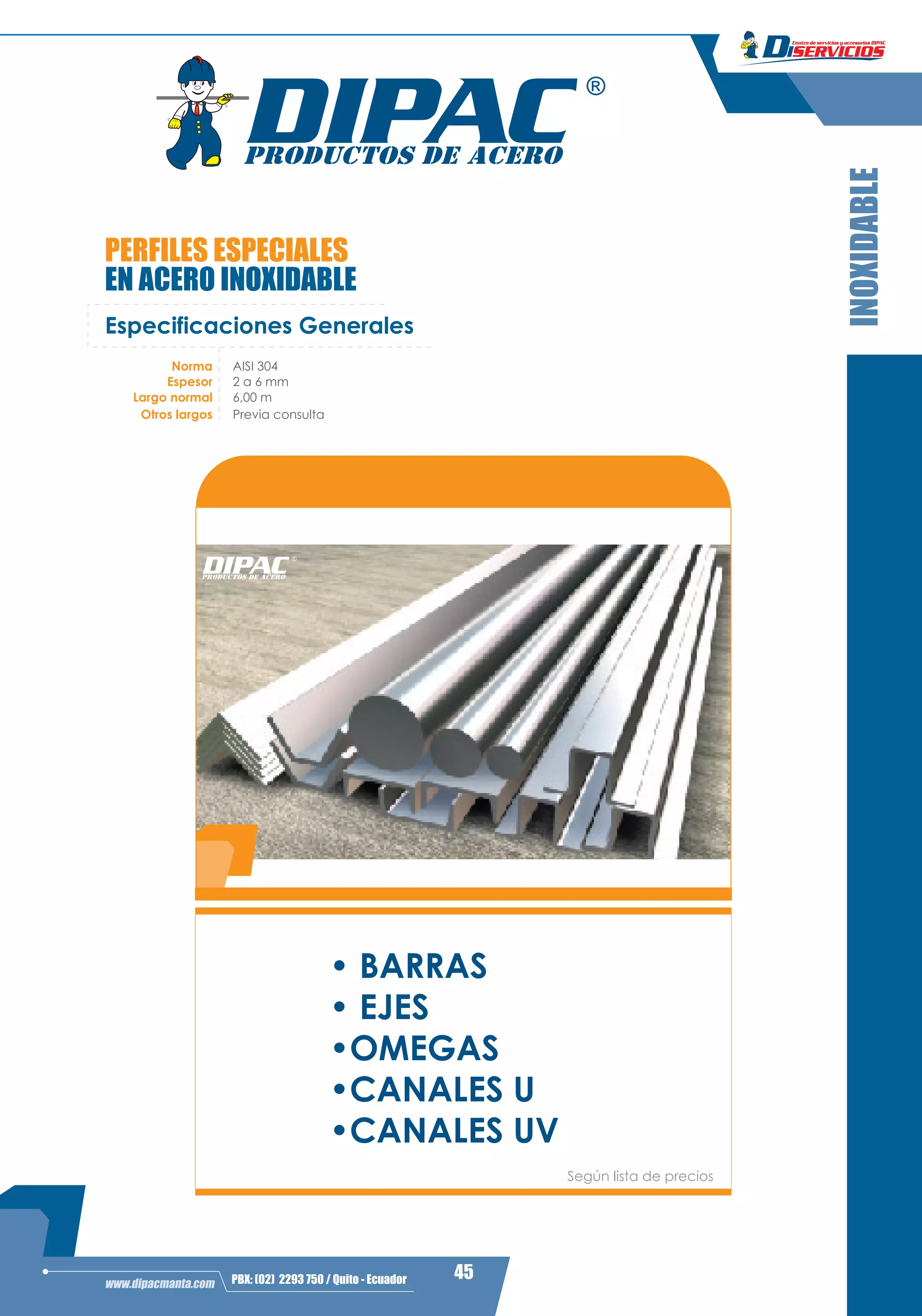 Catalogo acero dipac | PDF