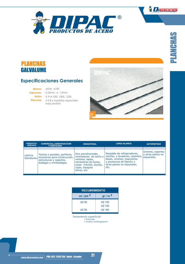 Catalogo acero dipac | PDF