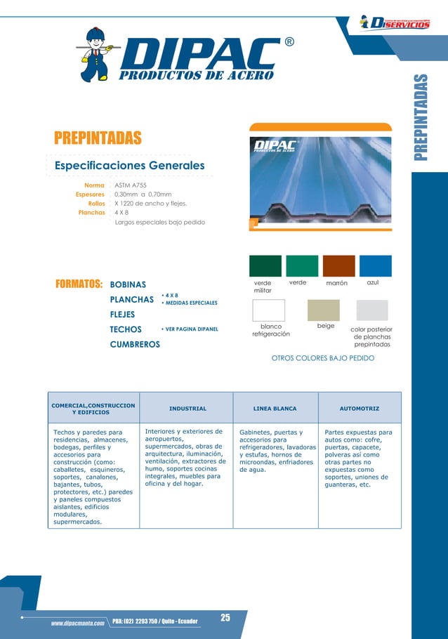 Catalogo acero dipac | PDF