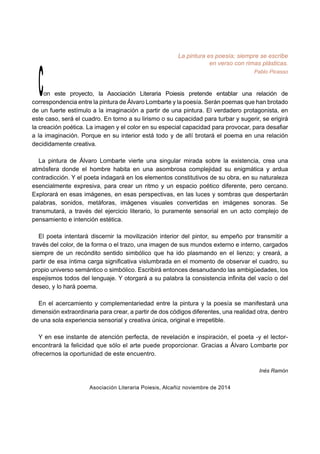 Poesía a proposito del pintor | PDF