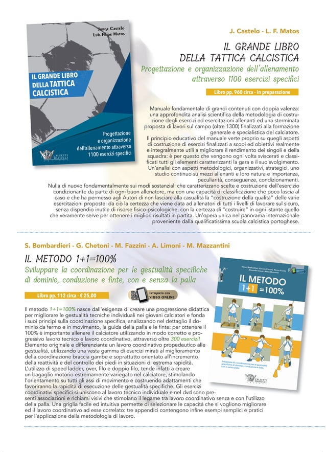 Catalogo calcio Calzetti Mariucci 2018 | PDF