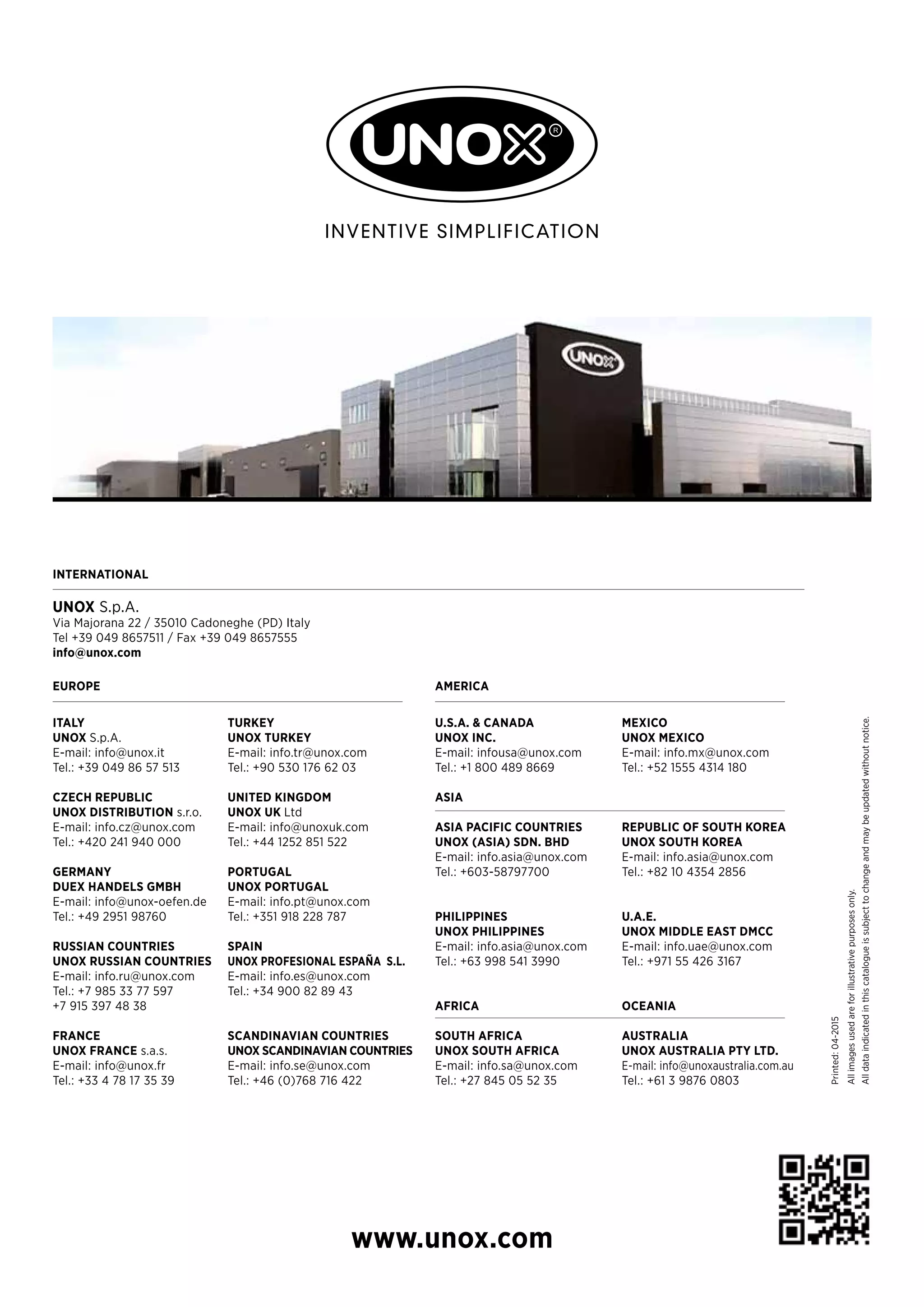 Catalogo UNOX CHEFTOP | PDF