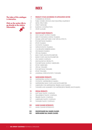 ICR Coatings Catalogue - English edition | PDF