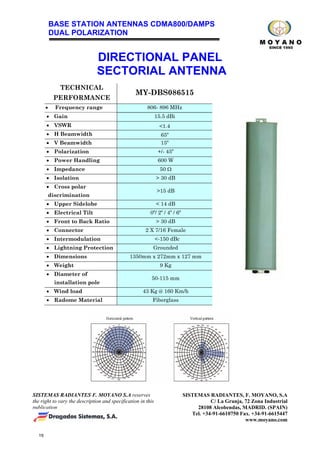 Catalogo de antenas moyano | PDF