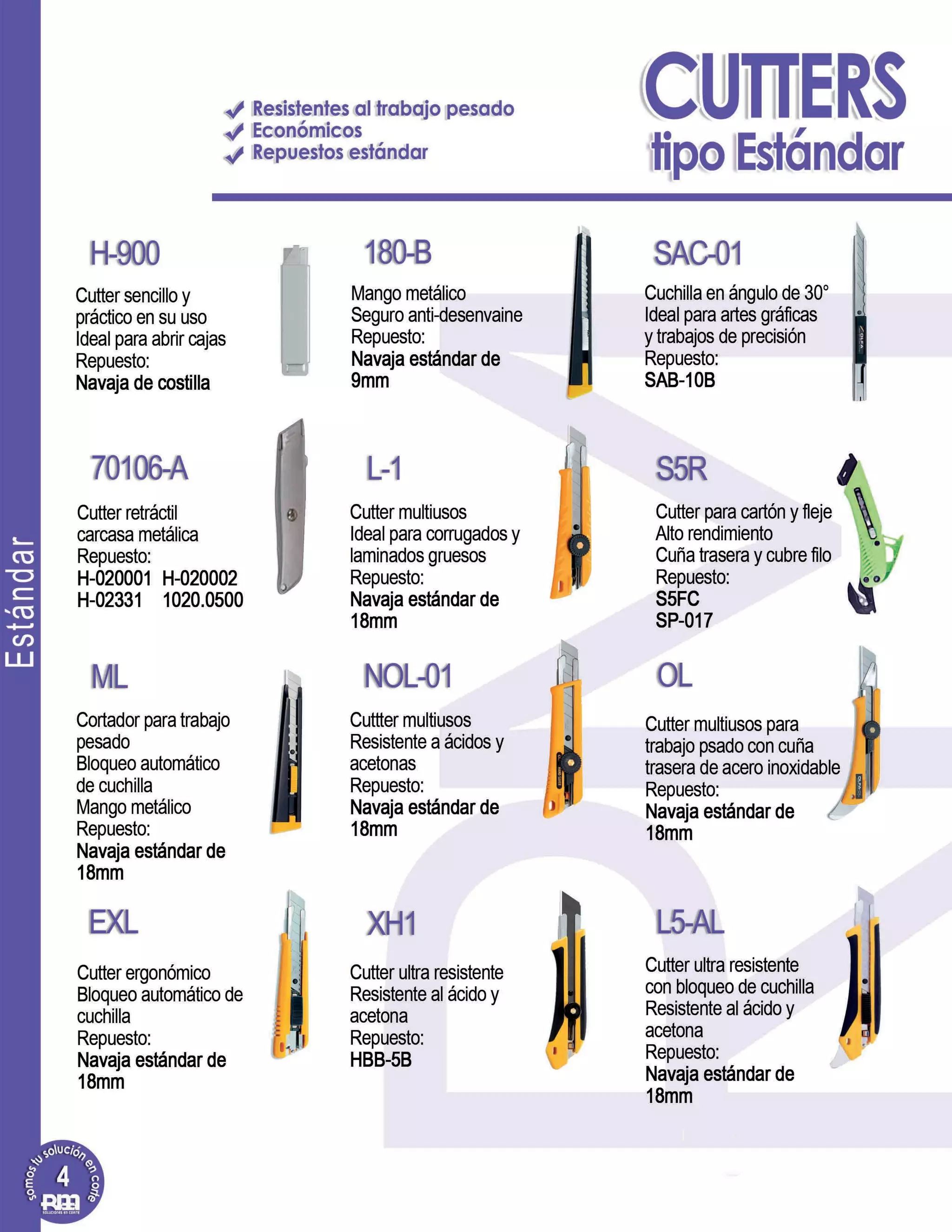 Catálogo de cutters rod may. | PDF
