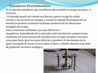 Catalogo de dispositivos transductores y sensores | PPTX
