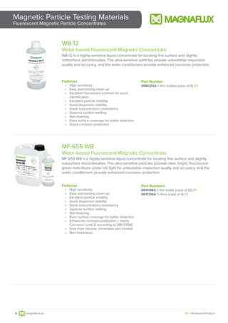 Catalogo de magnaflux de equipos y accesorios | PDF