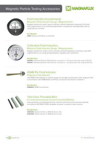 Catalogo de magnaflux de equipos y accesorios | PDF