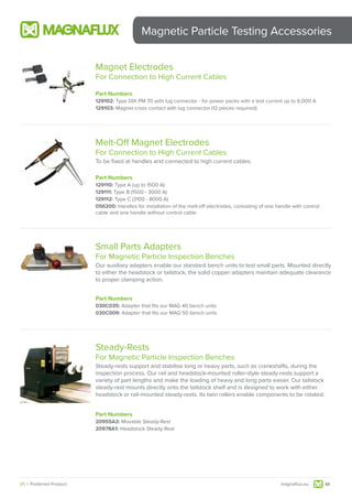 Catalogo de magnaflux de equipos y accesorios | PDF