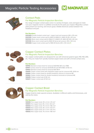 Catalogo de magnaflux de equipos y accesorios | PDF