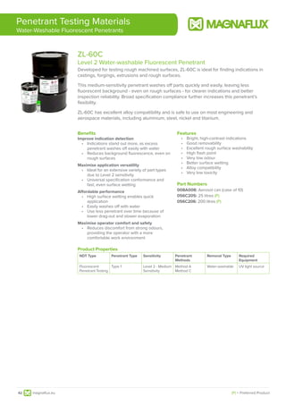 Catalogo de magnaflux de equipos y accesorios | PDF