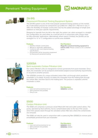 Catalogo de magnaflux de equipos y accesorios | PDF